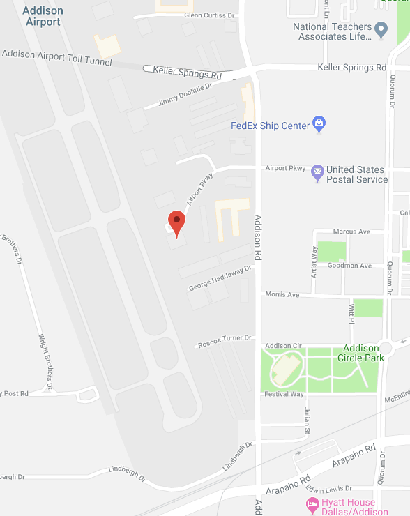 We are now meeting at American Flyers at Addison Airport, 4650 Airport ...